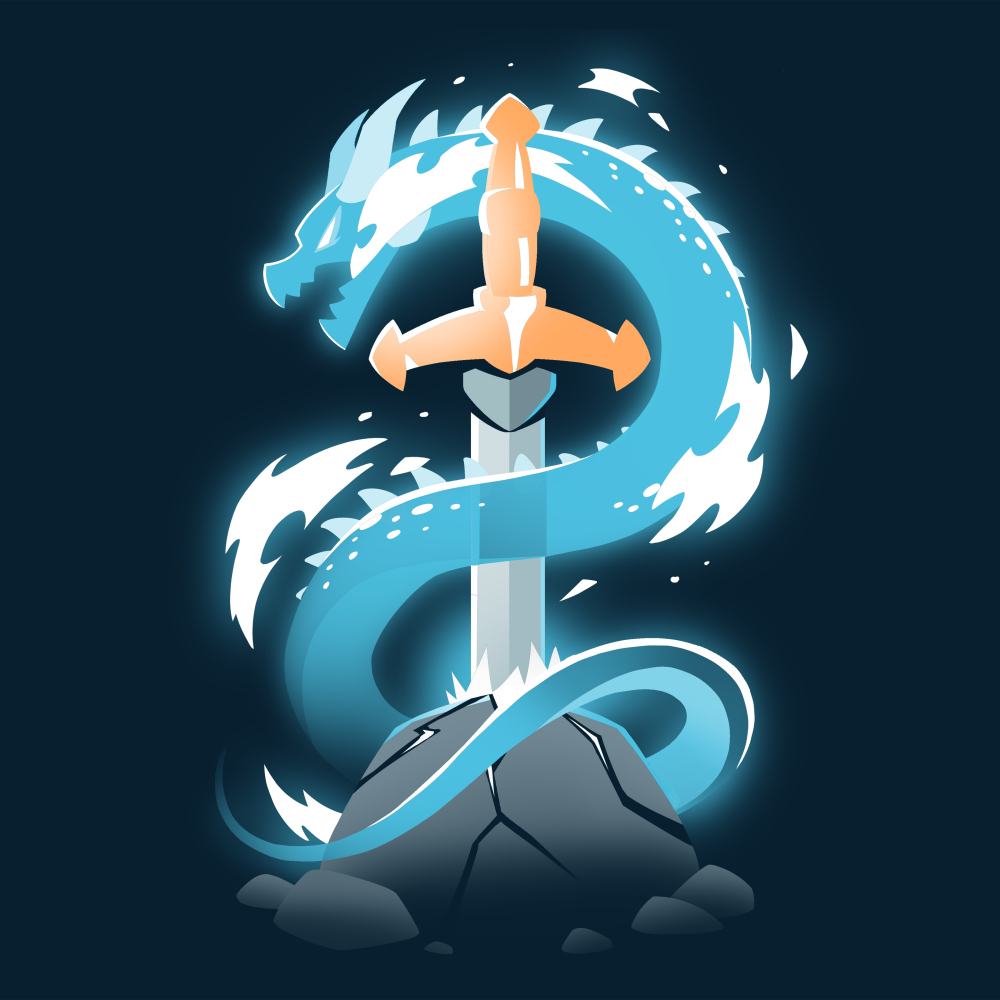Sword Dragon | Funny, cute, & nerdy t-shirts - TeeTurtle