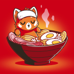 Ramen Red Panda | Funny, cute, & nerdy t-shirts - TeeTurtle