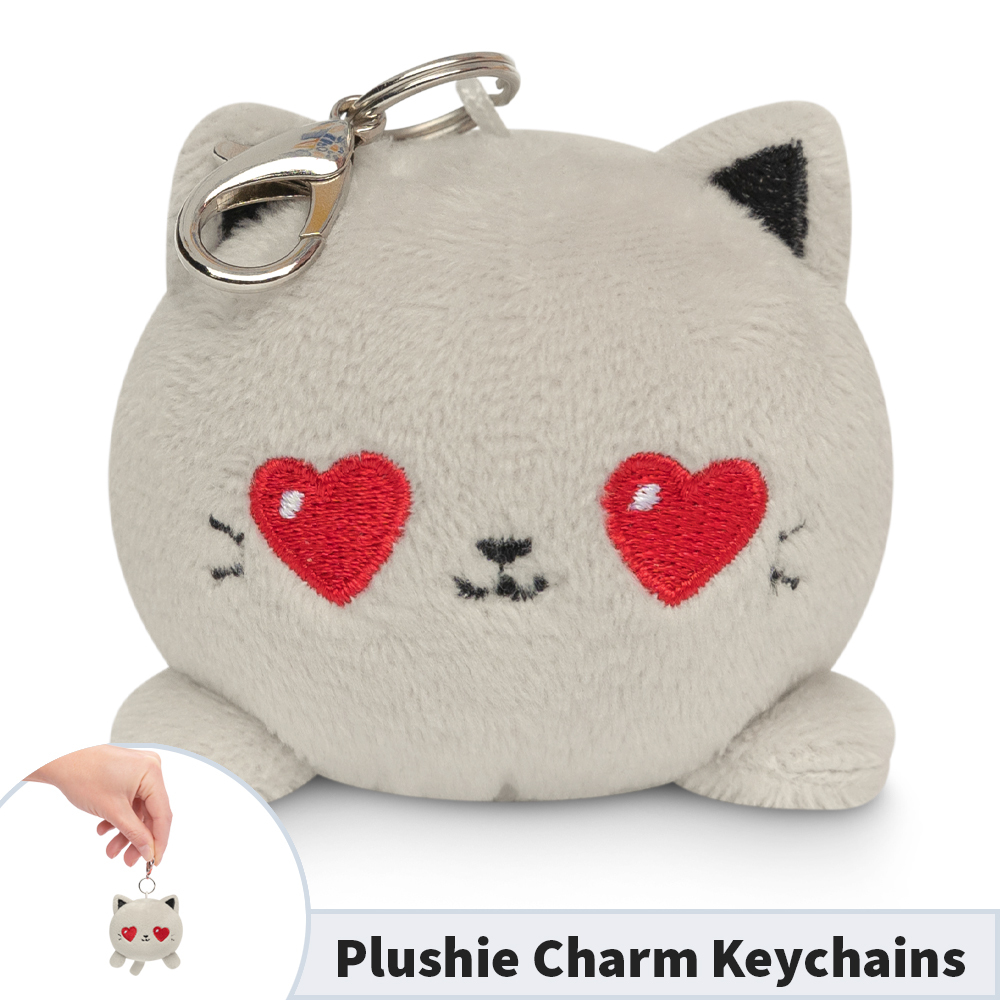 TeeTurtle Cat Plushie Charm Keychain | Home of the Original Reversible ...