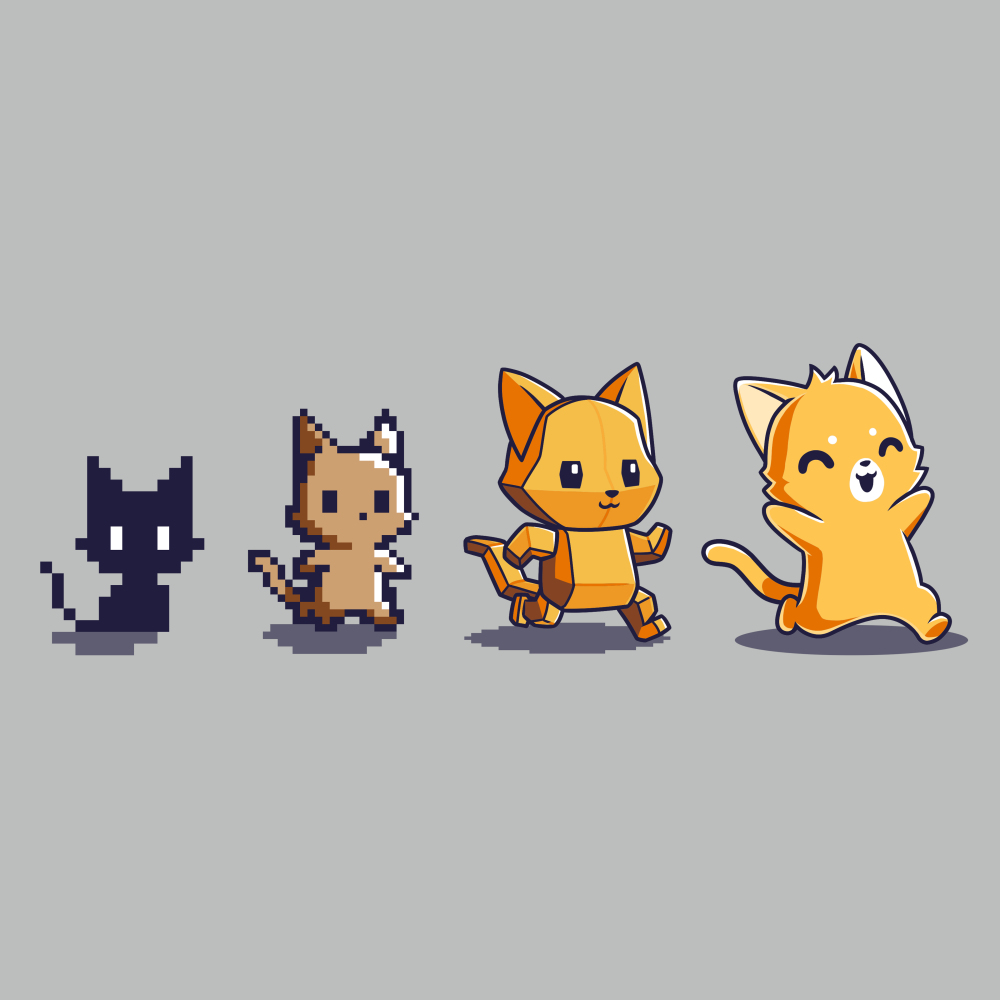Graphics Evolution | Funny, cute, & nerdy t-shirts - TeeTurtle