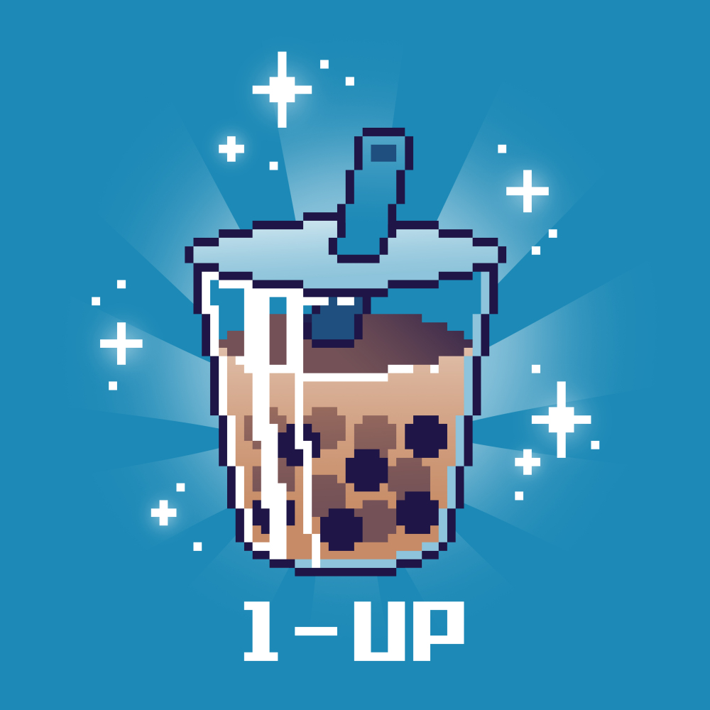 1-Up Boba | Funny, cute, & nerdy t-shirts - TeeTurtle