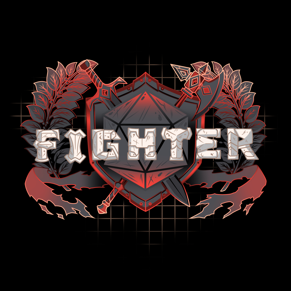 Fighter Class | Funny, cute, & nerdy t-shirts - TeeTurtle
