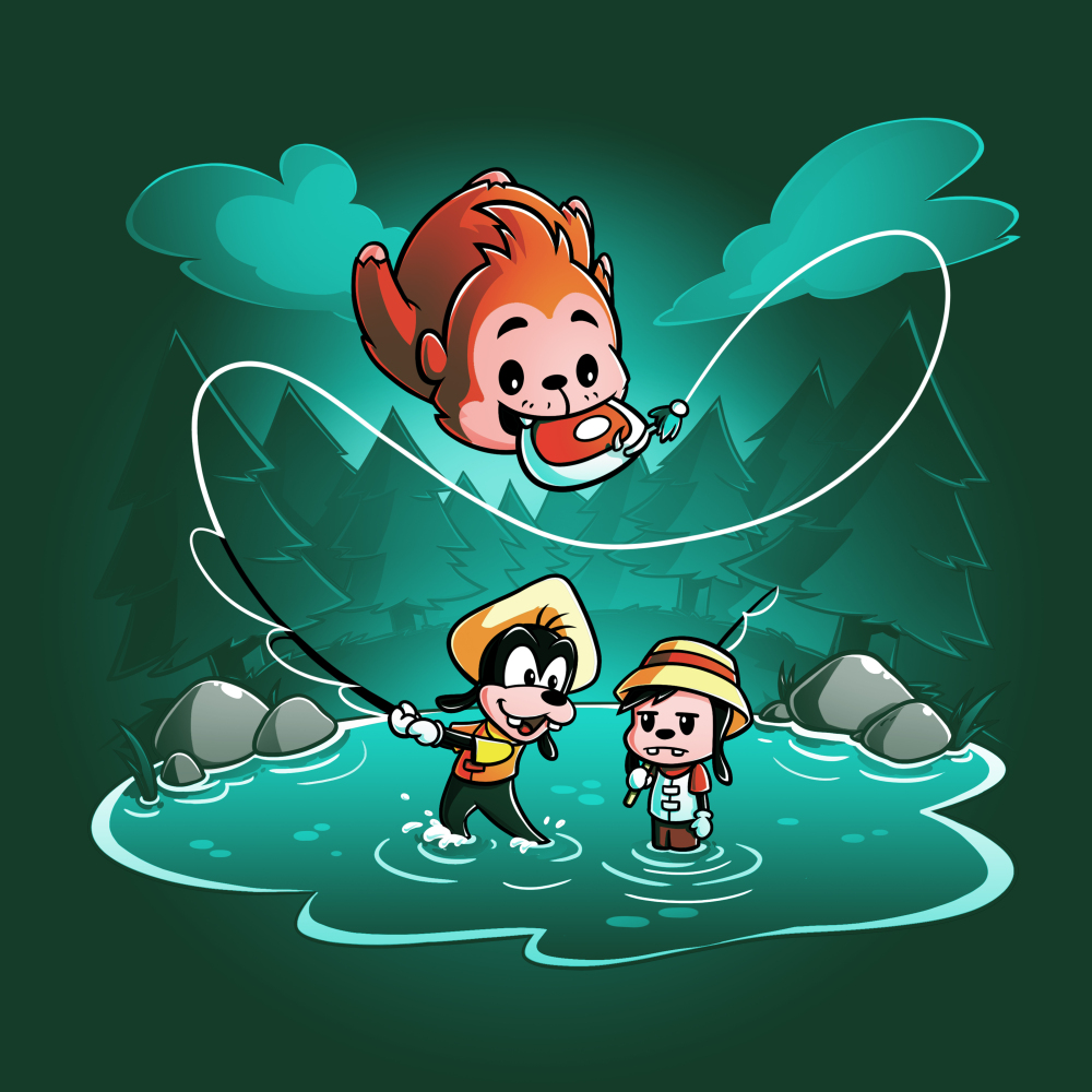 Goofy and Max Go Fishing | Official Disney Tee - TeeTurtle
