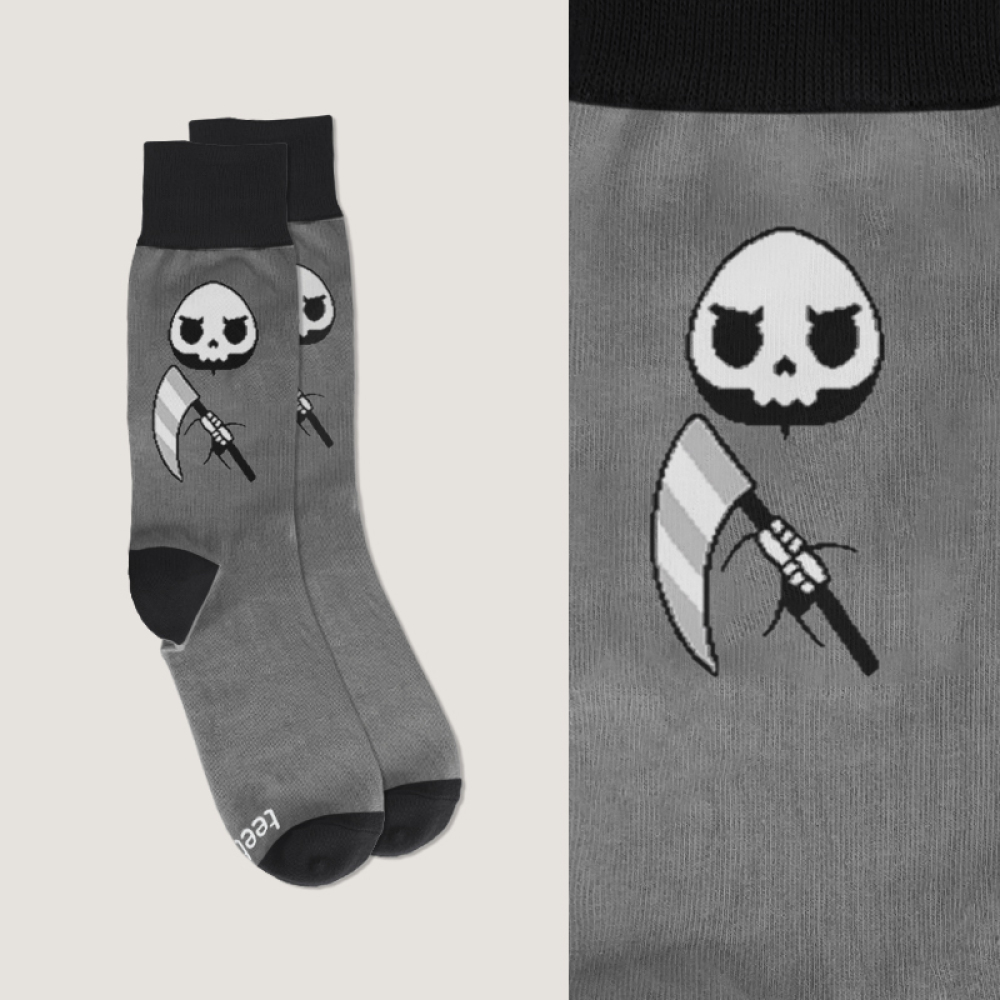 Grim Reaper Socks | Funny, cute & nerdy socks - TeeTurtle