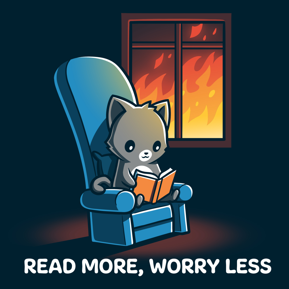 Read More, Worry Less | Funny, cute & nerdy t-shirts - TeeTurtle