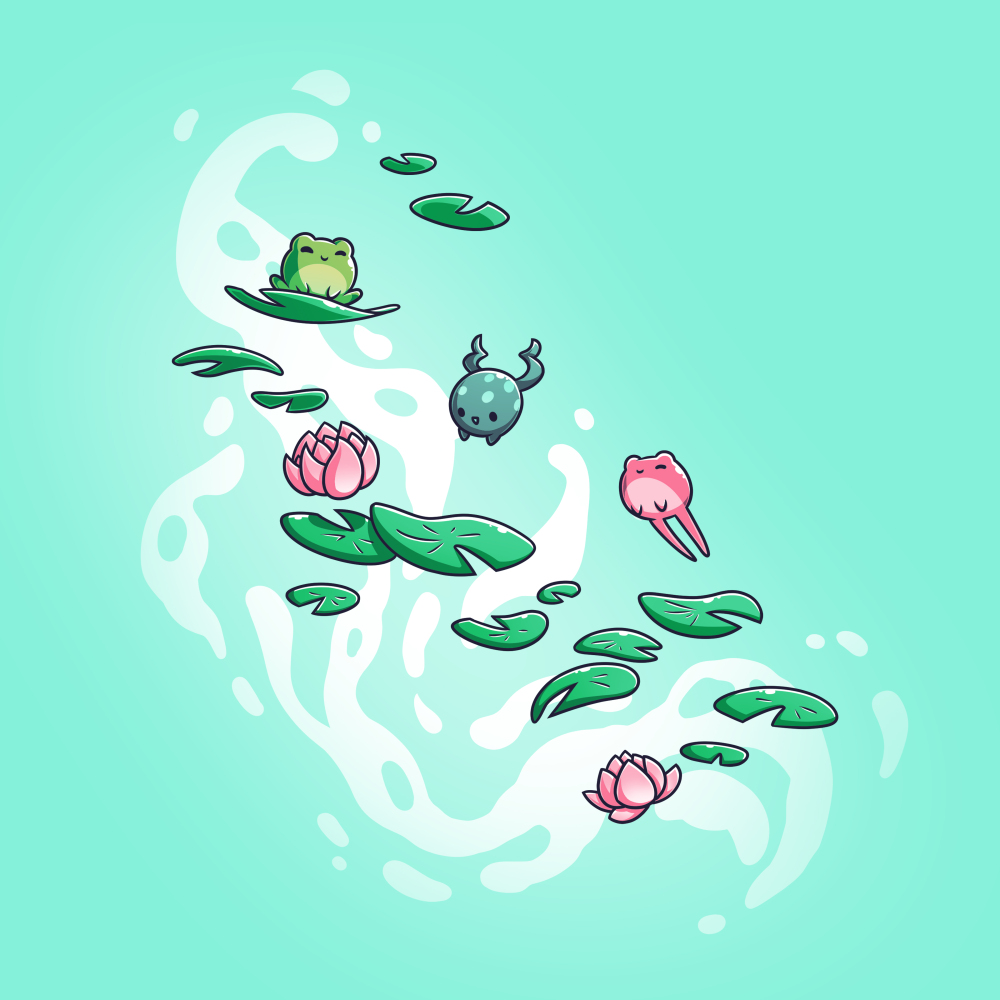 Leaping Lily Pads | Funny, cute & nerdy t-shirts - TeeTurtle