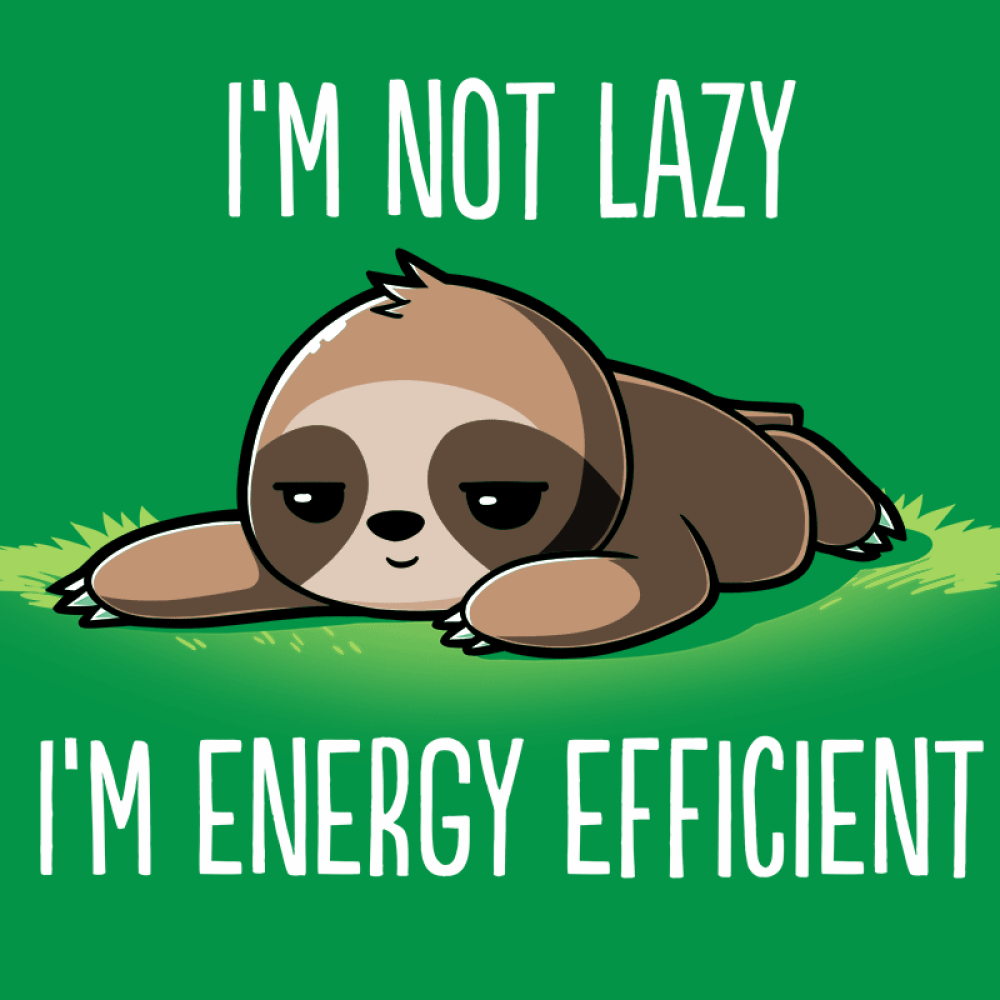 I'm Energy Efficient | Funny, cute & nerdy t-shirts - TeeTurtle