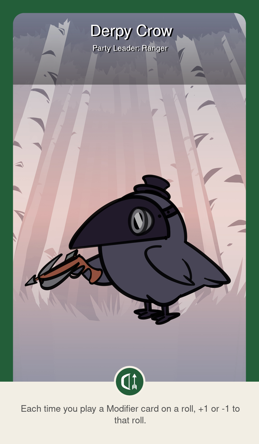 Card `Derpy Crow`, Ranger - Unstable Games